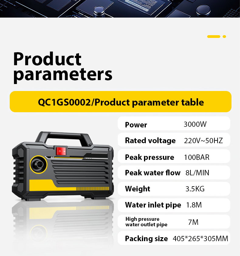 SOARFLY 4800W Water jet High Pressure Cleaner Washer4800W Water Jet ...