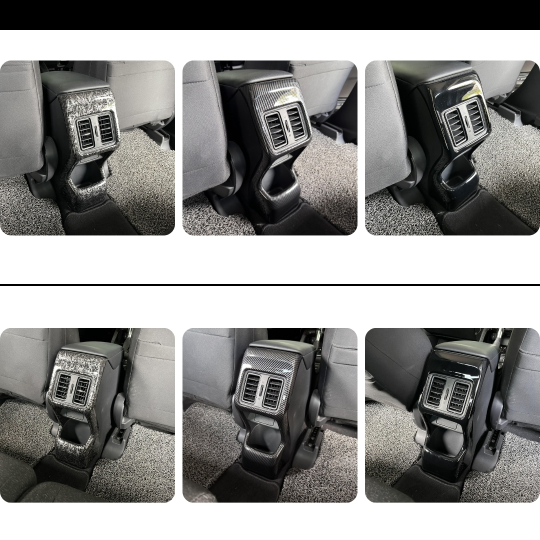 Honda HRV HR-V RV 2022-2025+ Forged Carbon Trim&Glossy Black Rear Air ...
