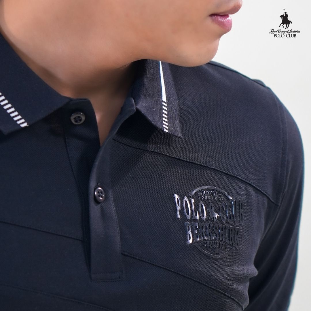 [RCB Premium] RCB Polo Club Men Black Short Sleeve Polo Shirt ...