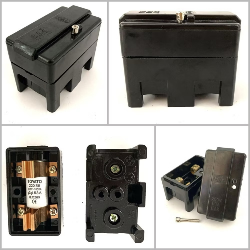 LUCY - 63A TNB Cut Out Fuse High Voltage Heavy Duty 100amps 250V/ 415V ...