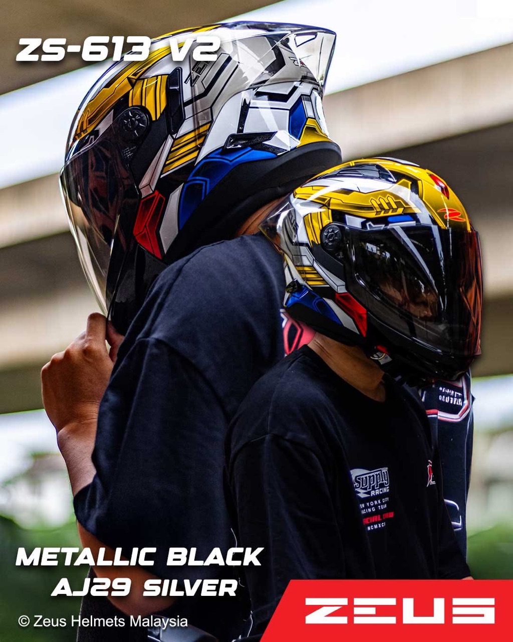 ZEUS Helmets LH-613 [GUNDAM WHITE] V2.0 | Shopee Malaysia
