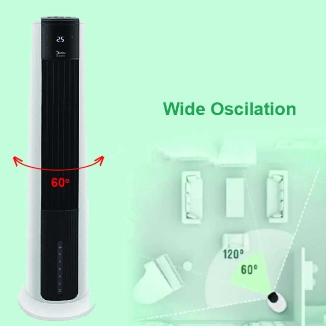 Midea / Morgan Penyejuk Udara Air Cooler Tower with Remote Control MAC ...