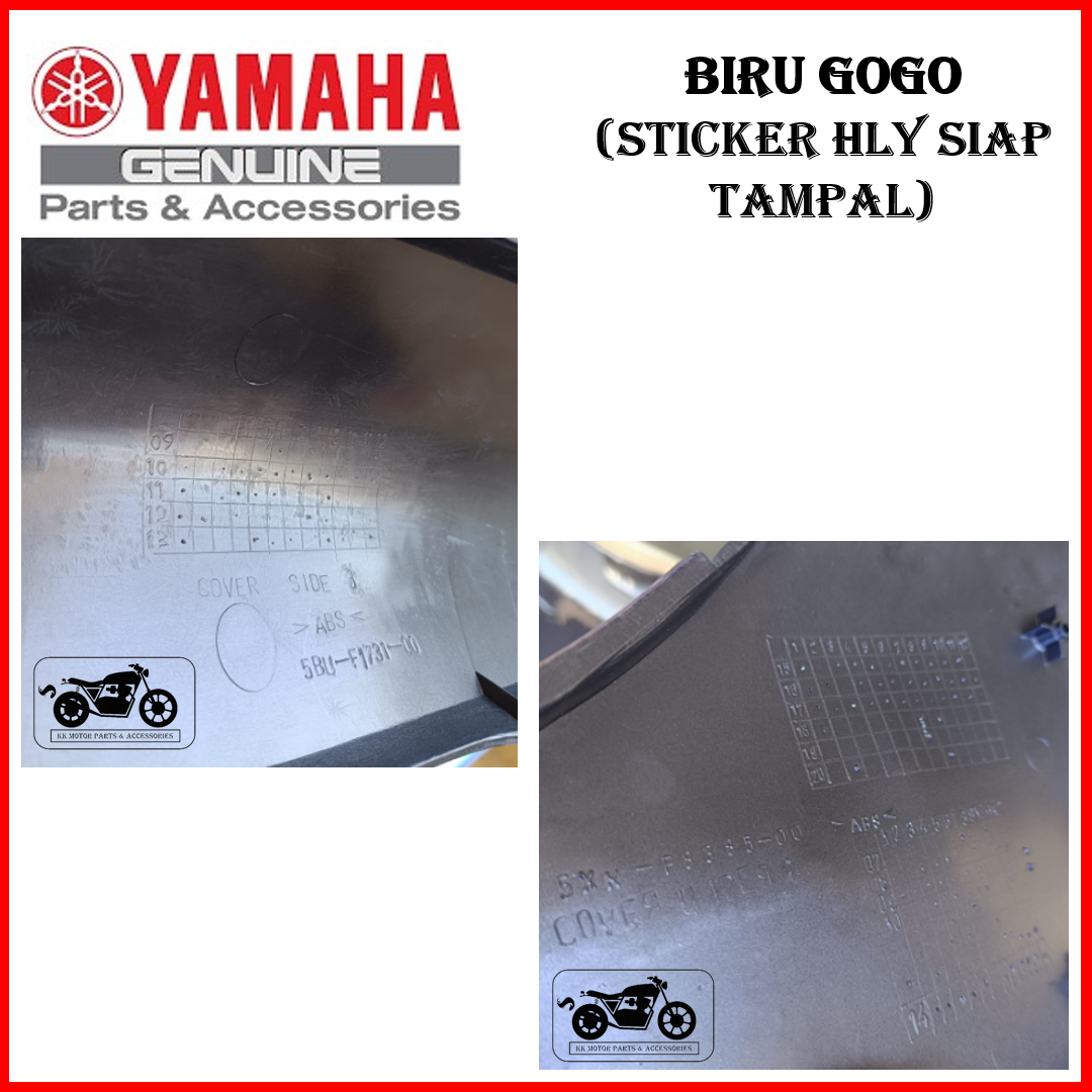 YAMAHA Y125 Y125ZR 125ZR COVERSET COVER SET BODY COVER BIRU GOGO / BIRU ...