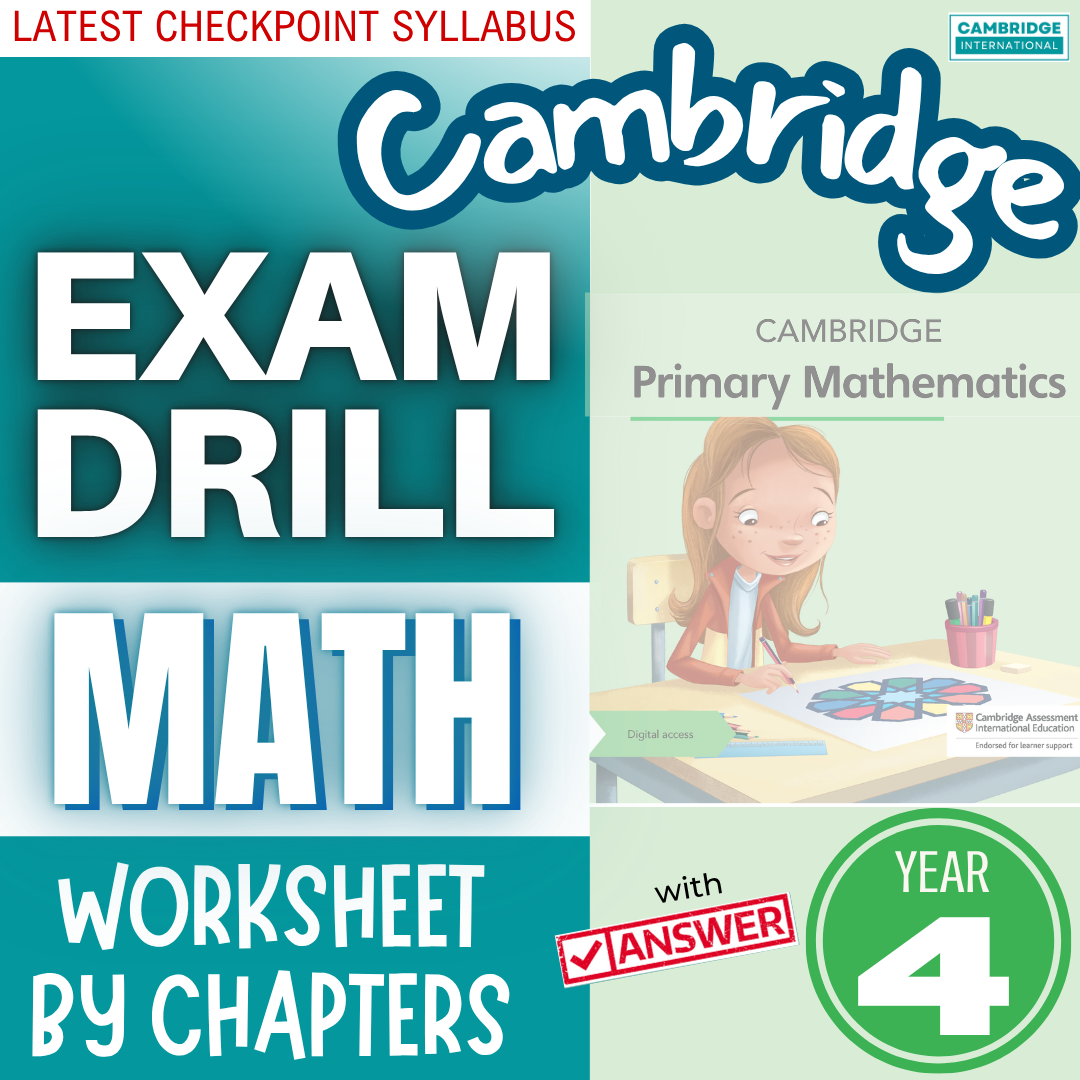 47C New Cambridge Primary Mathematics Exam Drill Worksheet by Chapter ...