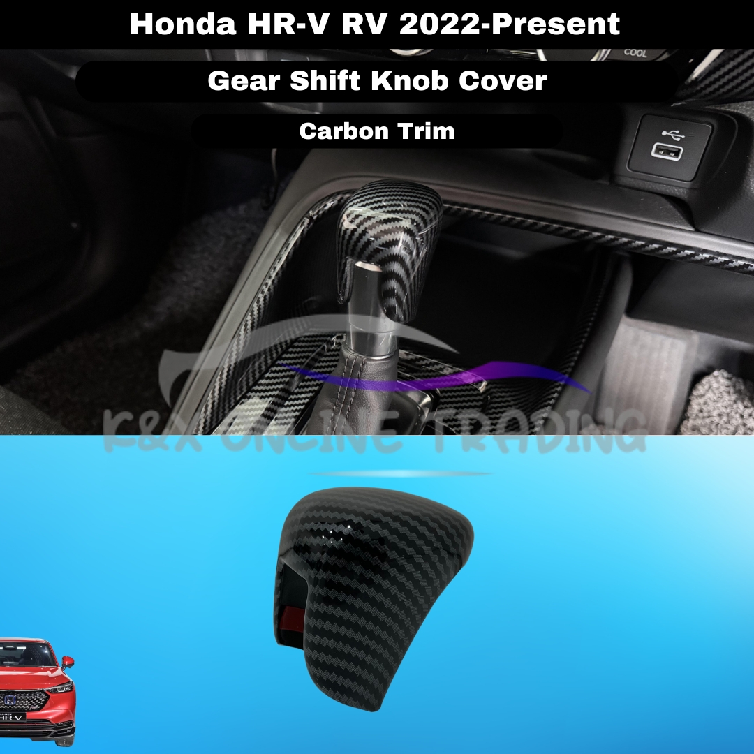 Honda HRV HR-V RV 2022-2025+ Forged Carbon Trim/Glossy Black Gear Shift ...