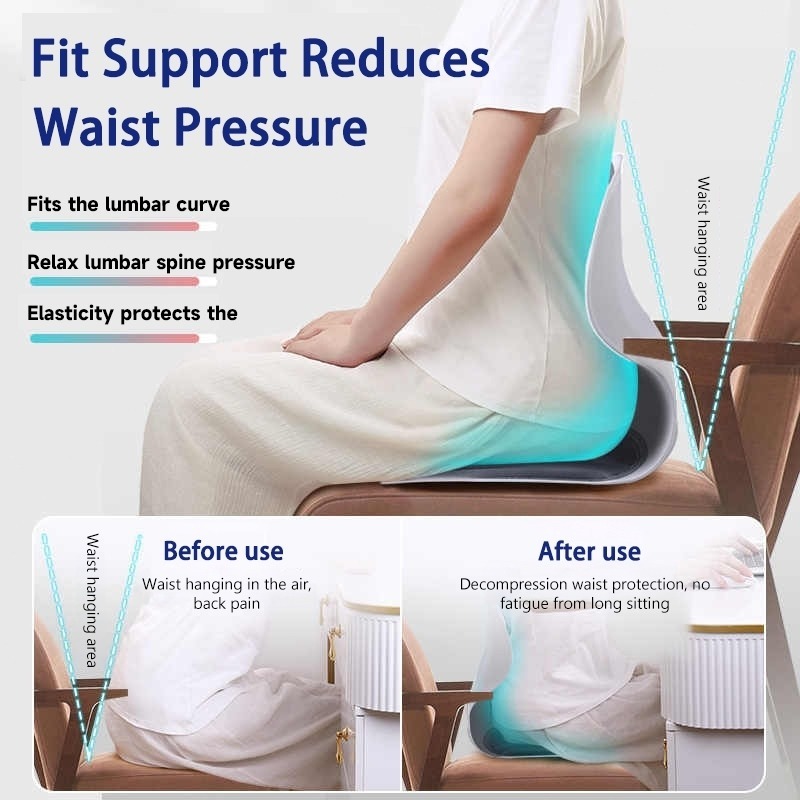 Sitting Posture Waist Support Cushion Floor Chair Prevent Hunchback ...