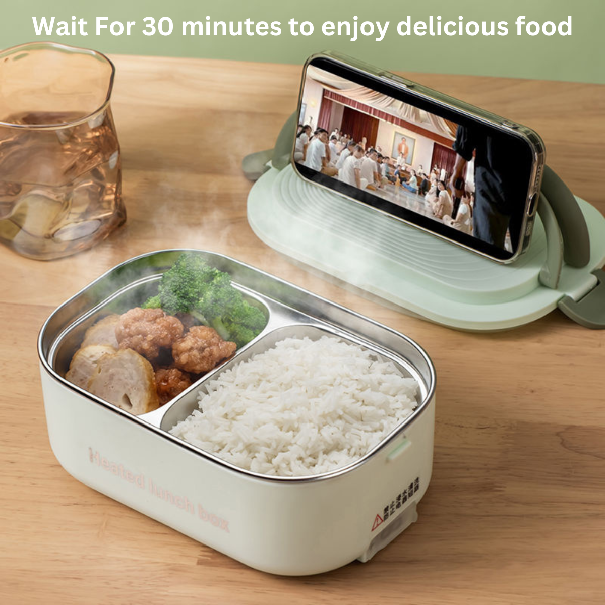 Reheatable Electric Lunch Box 220V Bekal Bekas Makanan Cooking Heating ...