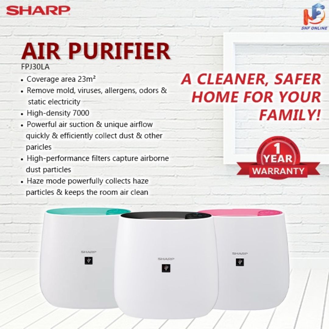 Sharp Pembersih Udara - Air Purifier FP-F30L-H/A FPJ30LB - Black ...
