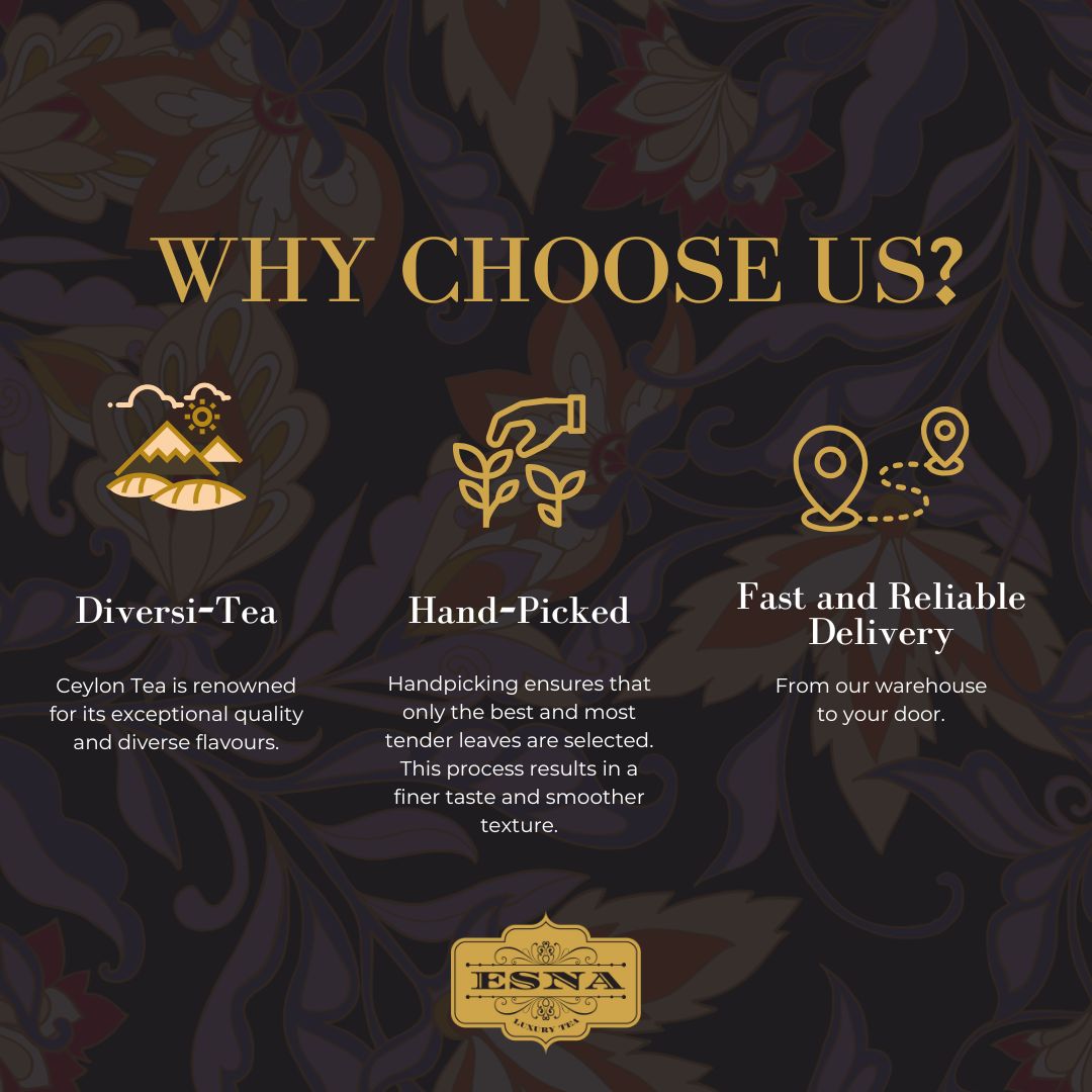 ESNA Ceylon Black Tea – High-Grown Dimbula Blend (2g x 25 Teabags ...