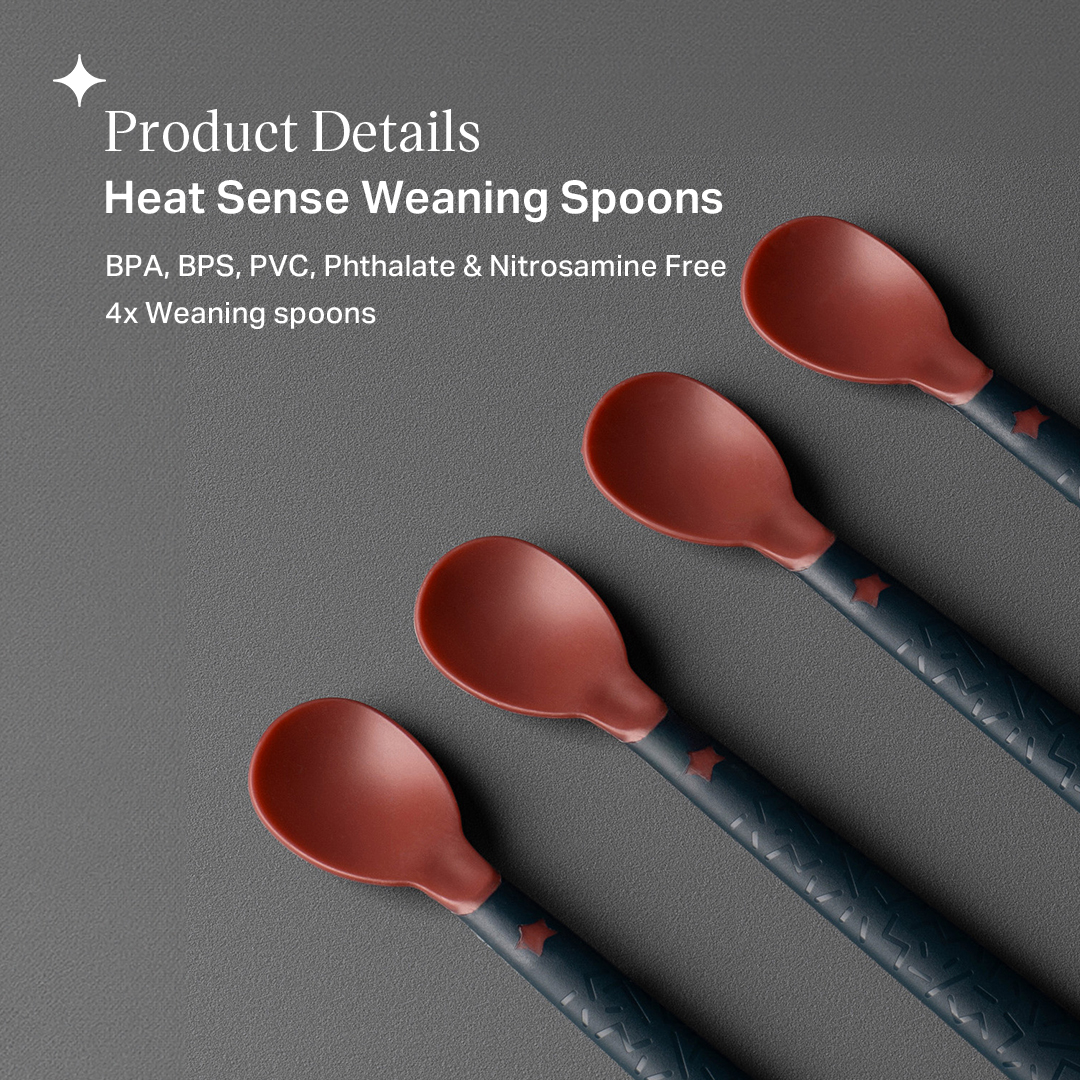 Tommee Tippee Heat Sense Soft Weaning Spoon 4 Pack – BPA-Free Soft-Tip ...