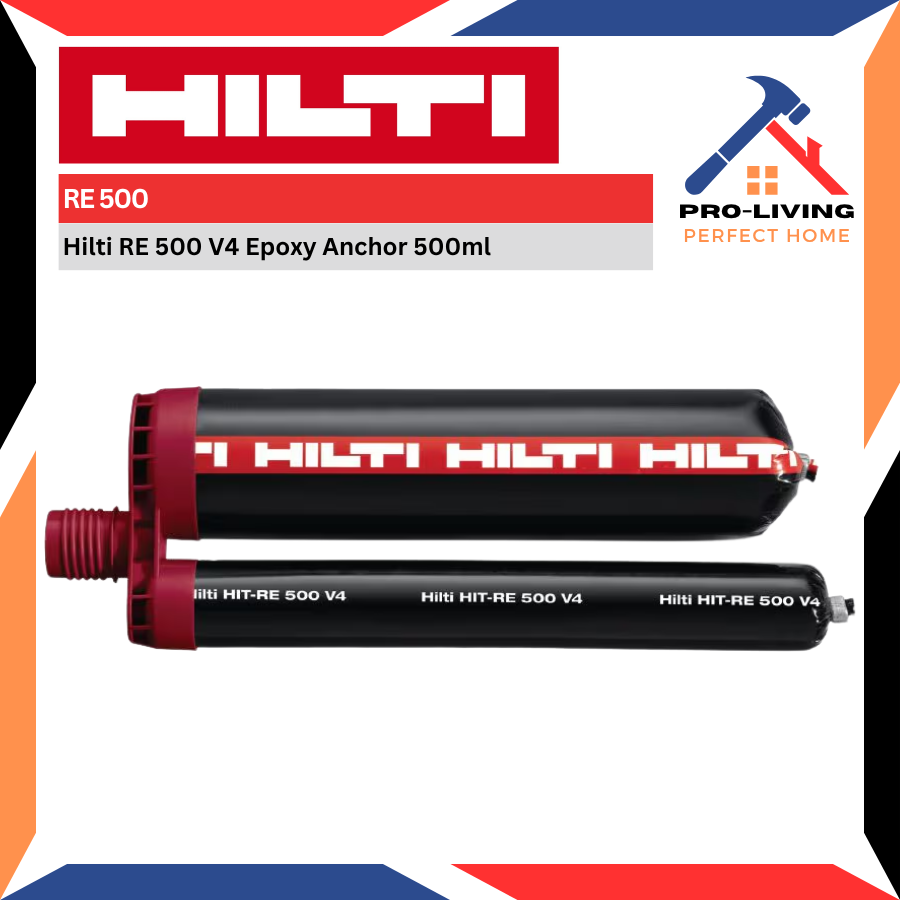 【SHELF LIFE GUARANTEE】HILTI RE500 V4 Epoxy Anchor 500ml Injection ...