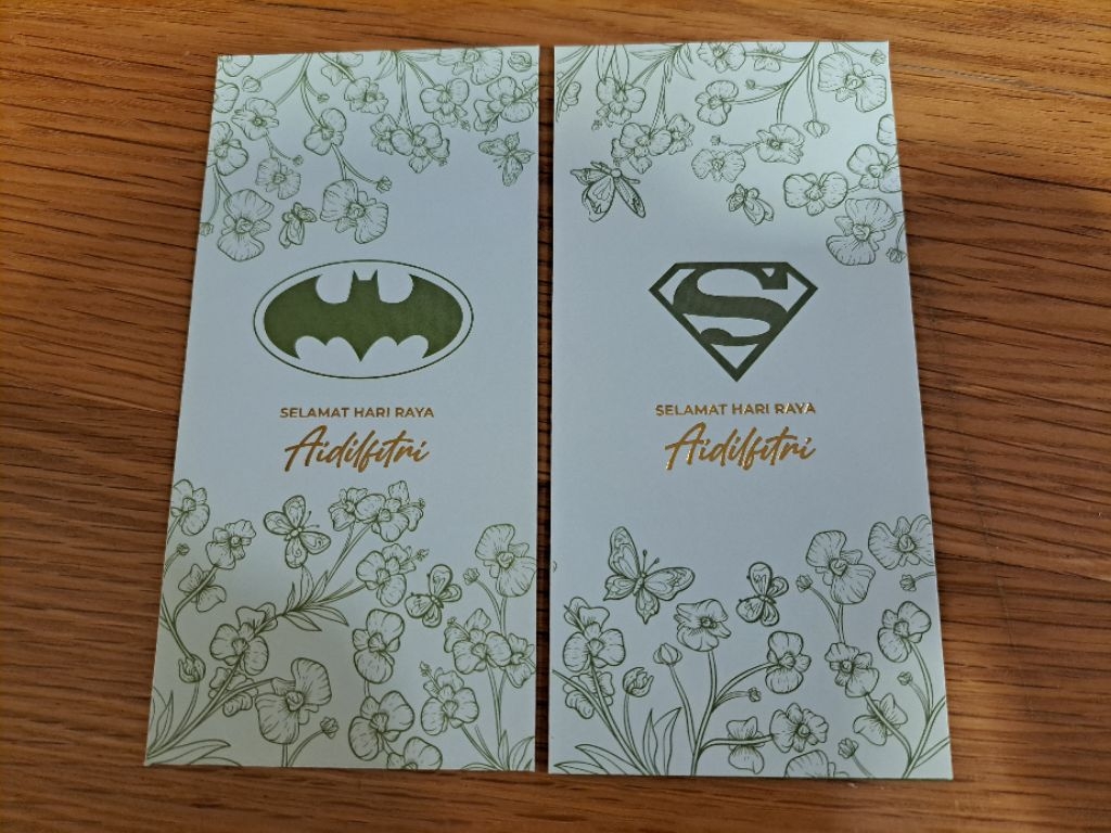 2025 Sampul Raya DC Batik Raya Batman & Superman Selamat Aidilfitri Set ...