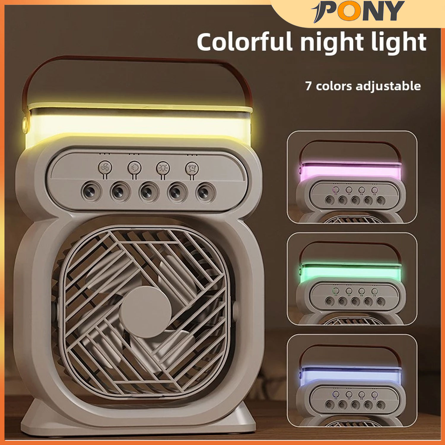 PONY-Portable air conditioner USB Fan air cooler Fan Aircond Humidifier ...