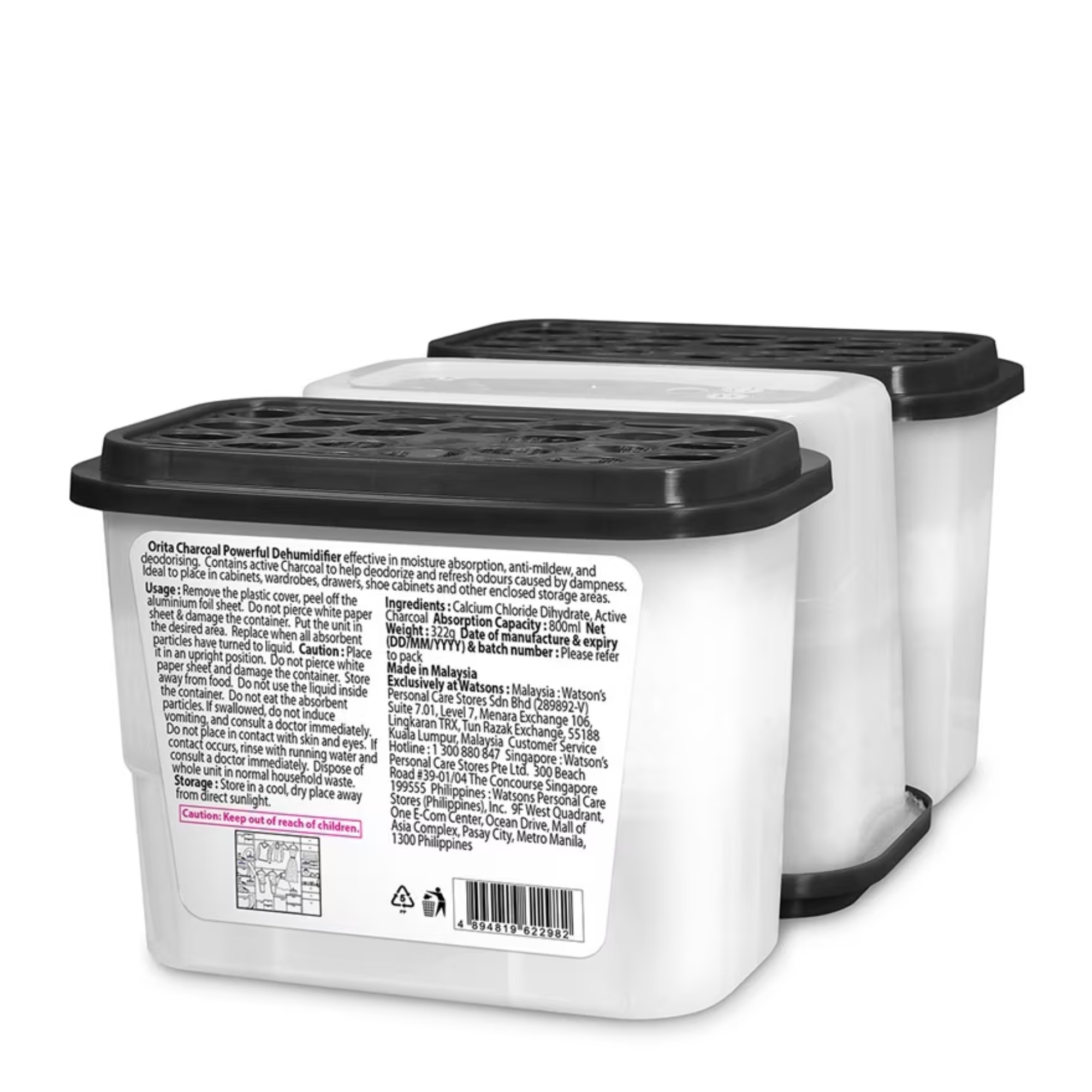 ORITA Charcoal Dehumidifier 1X800ML & 3X800ML | Shopee Malaysia
