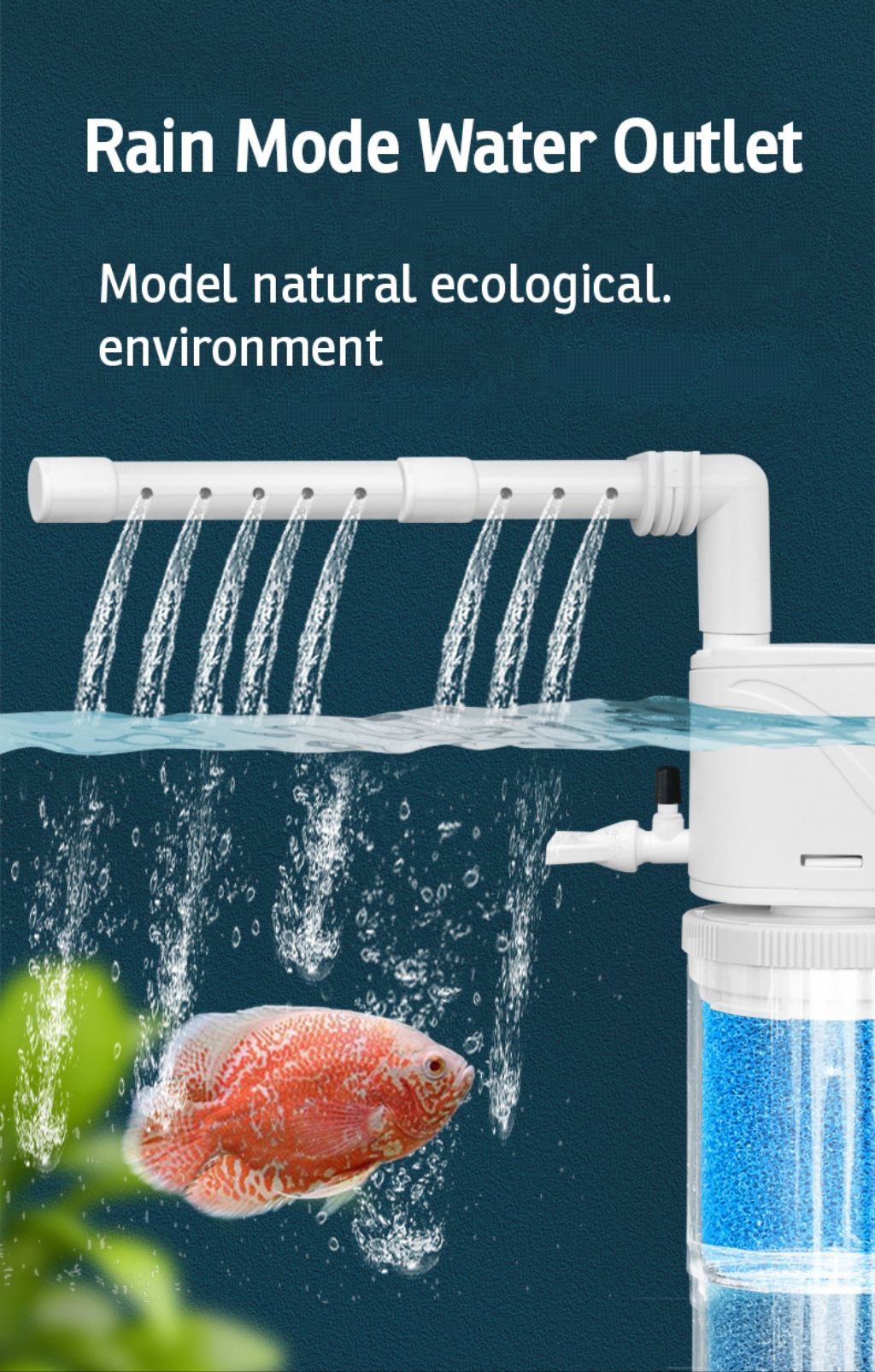 5 in 1 Fish Tank Filter Water Purification Circulation Oxygen ...