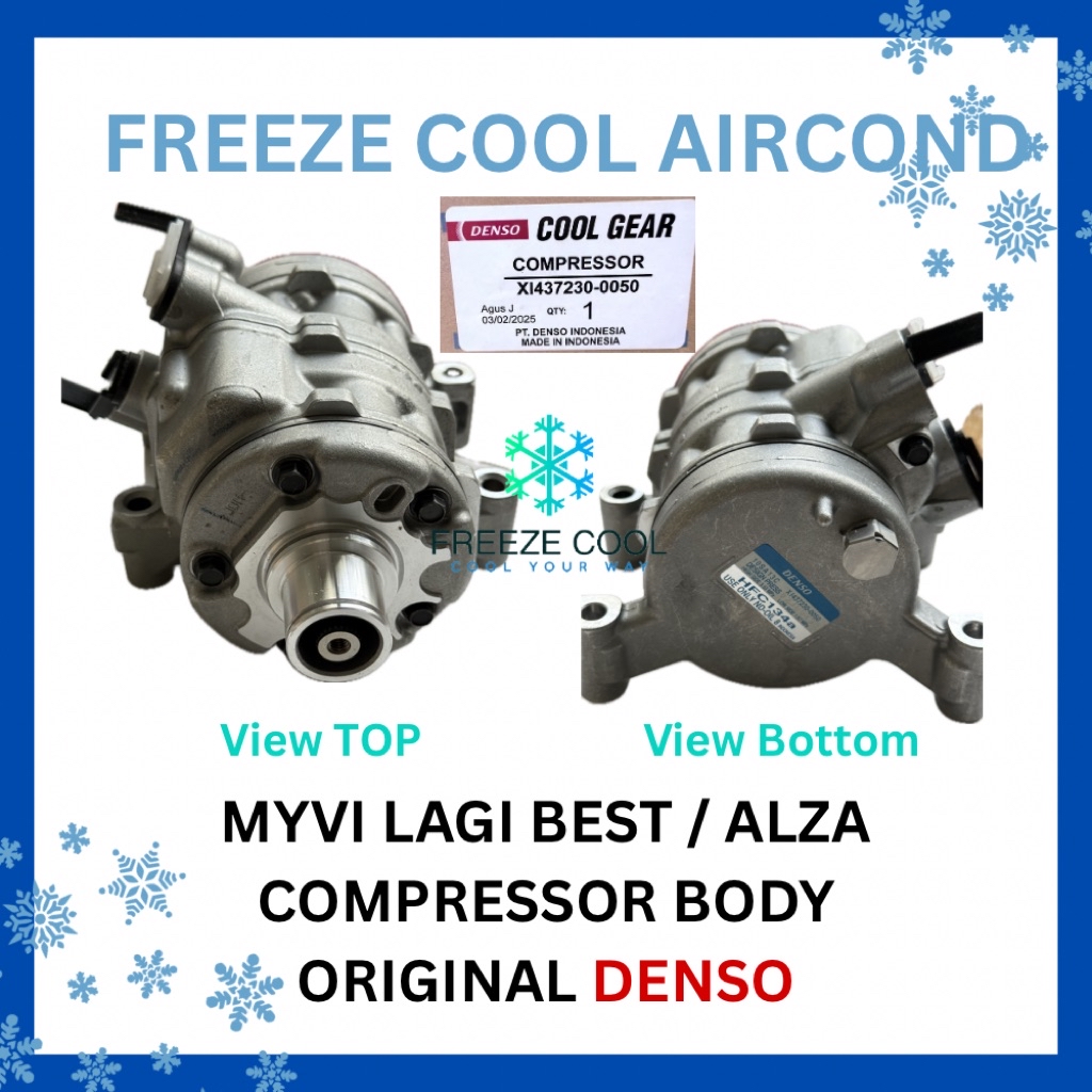 (Original) Myvi Lagi Best / Alza Compressor Original Coolgear Denso ...