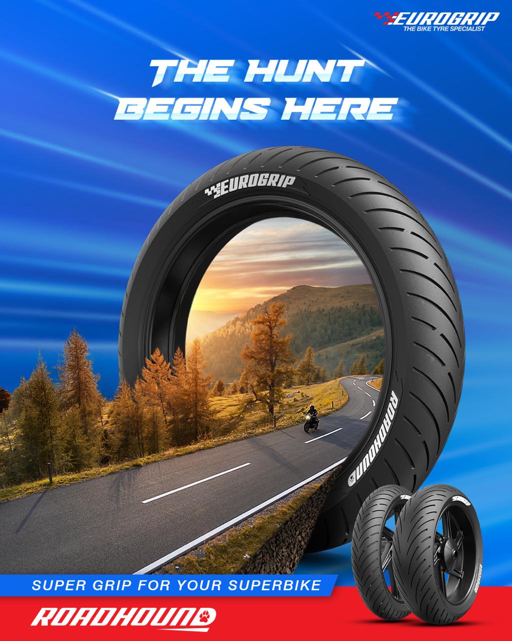 Eurogrip Tayar Roadhound Sport Touring Radial Tyre 120/70ZR17 160 ...