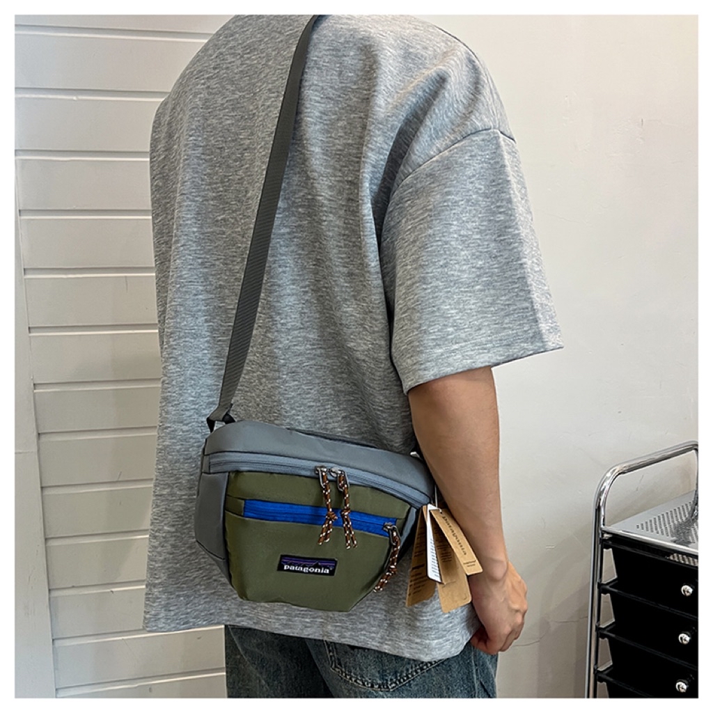 Pata Waist Bag Large Capacity Multi-Pocket Men's Chest Bag Messenger ...