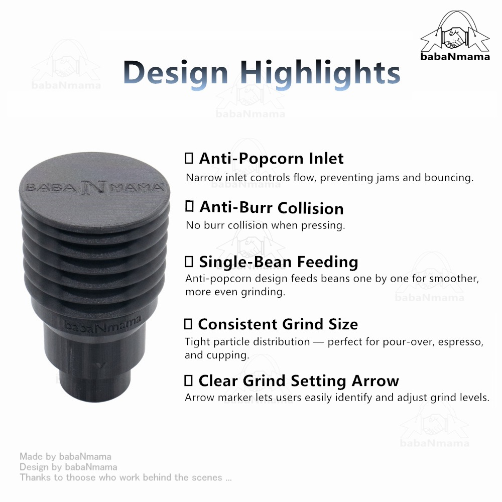 Raccea Coffee Grinder babaNmama single-dose hopper and bellows LD-019 ...
