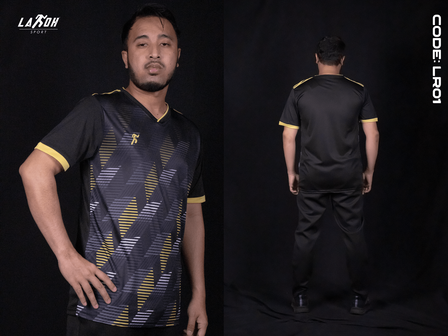 LAKOH(LR) Unisex Adult Jersey Round Neck Short Sleeve Long Sleeve Jersi Family Custom Nama ...