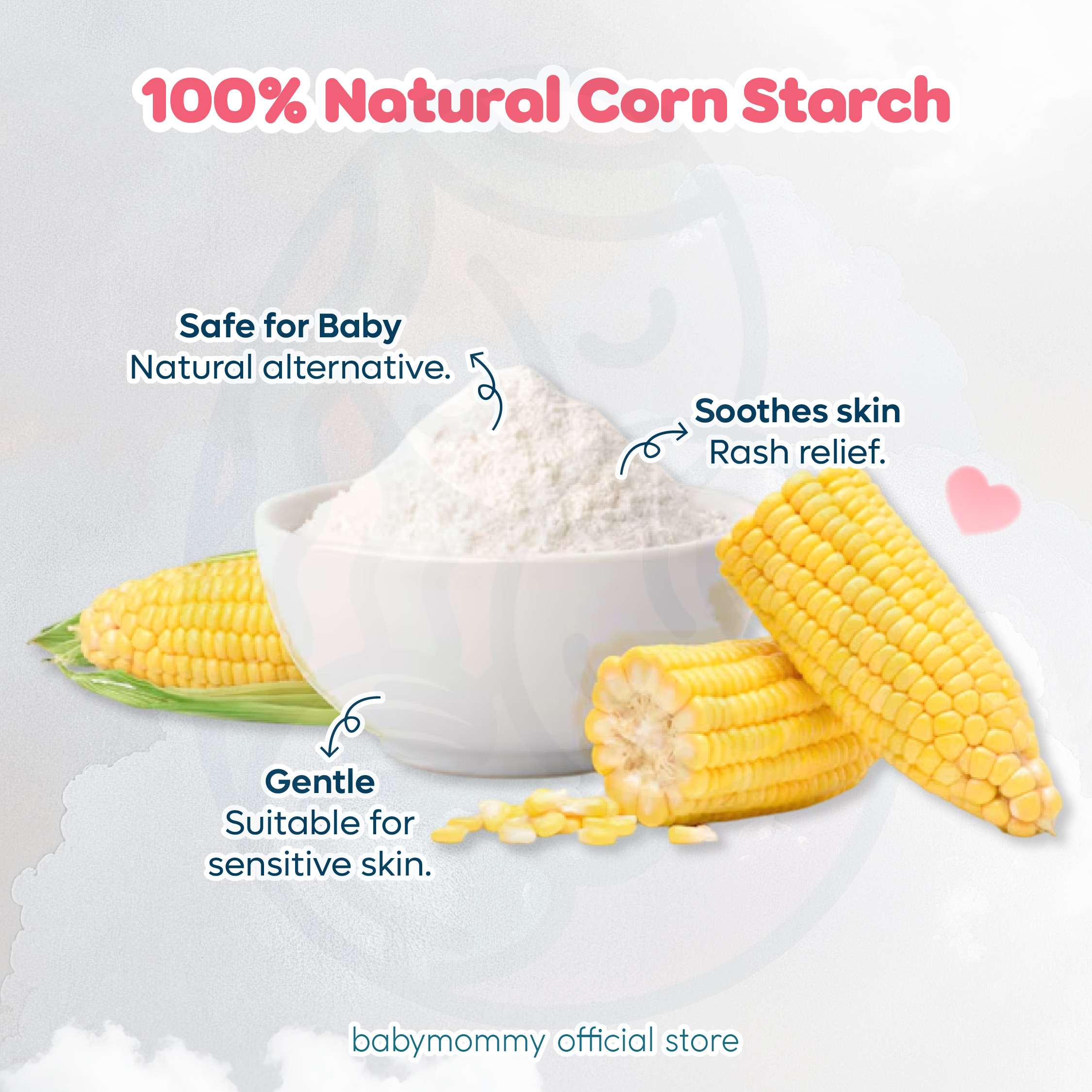 Babymommy👶BZU BZU Cooling Baby Powder with Puff 140g Cooling Baby ...