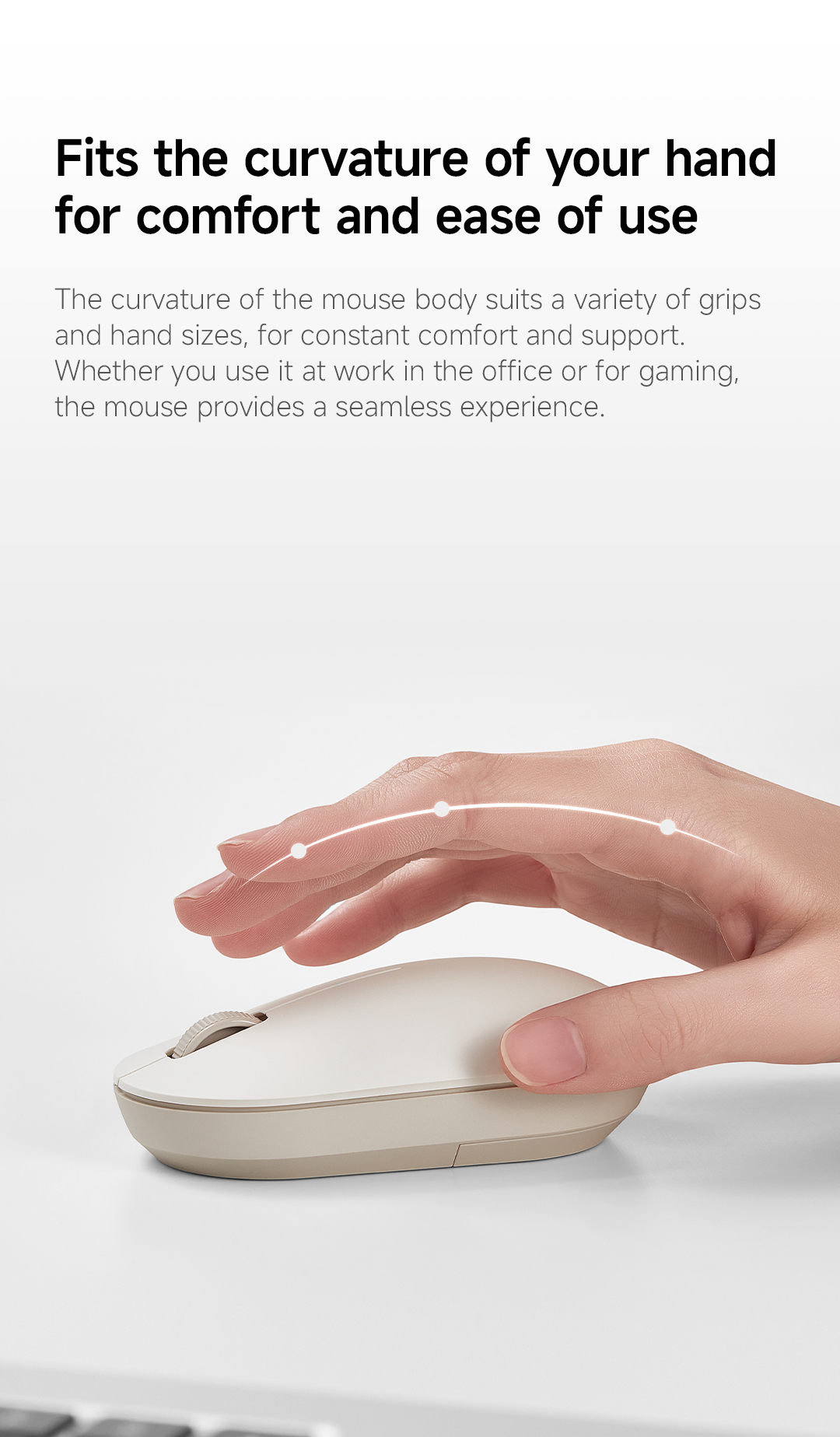 Xiaomi Wireless Mouse Lite 2 | 2.4GHz Wireless Connection | Ergonomic ...