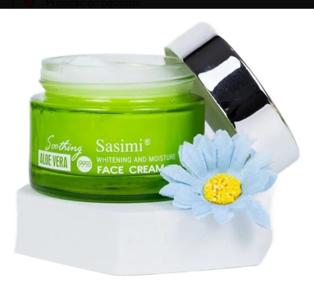 SASIMI SOOTHING MOISTURE ALOE VERA FACE CREAM 50G (S-12094) | Shopee ...