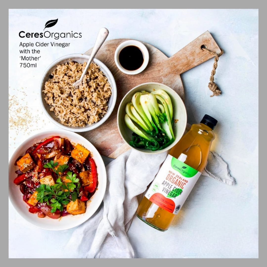 Ceres Organics Apple Cider Vinegar – Raw, Unfiltered, Organic, 750mL ...