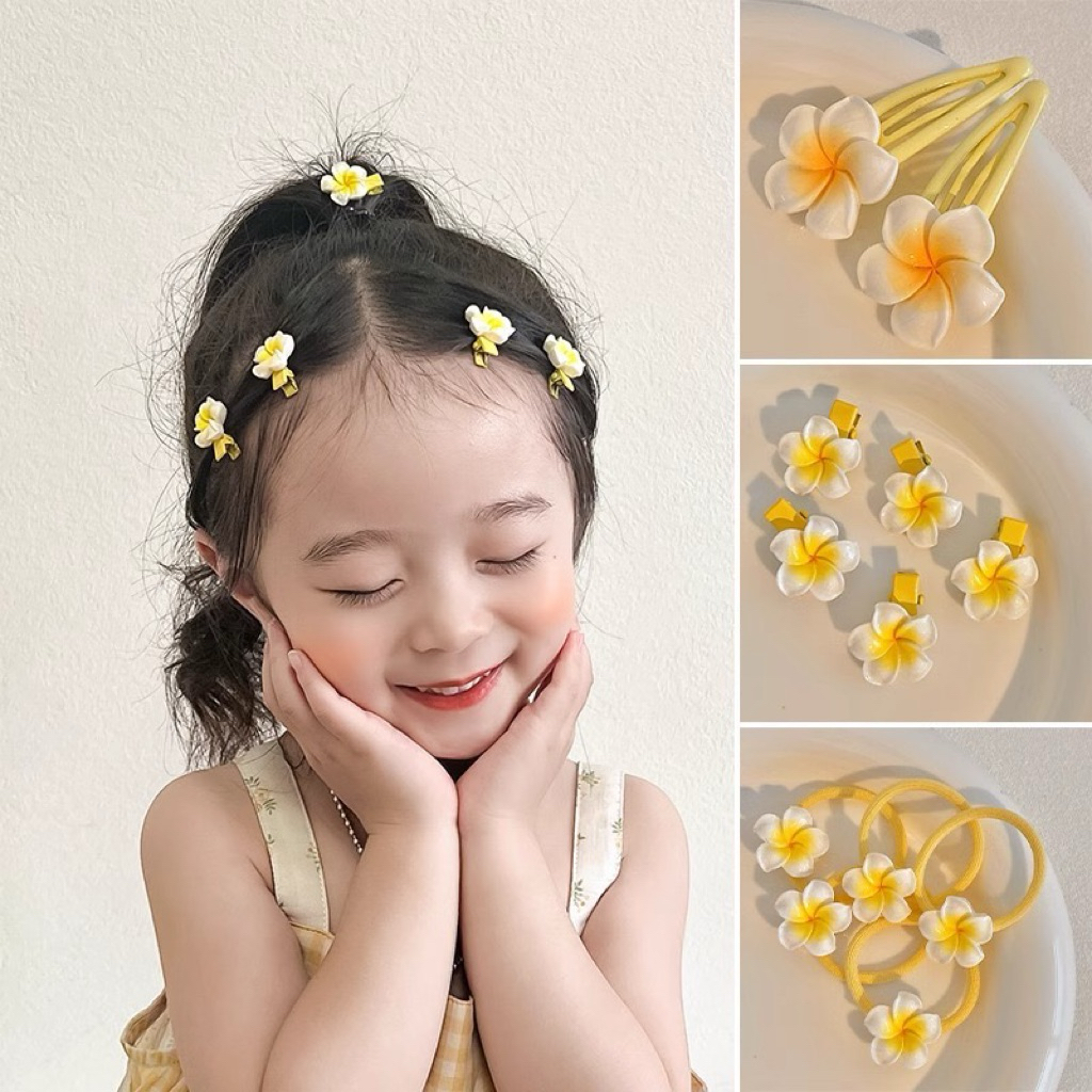 Ikat Rambut Pin Kanak-kanak Budak Bunga Kuning Yellow Flower Kid Hair ...