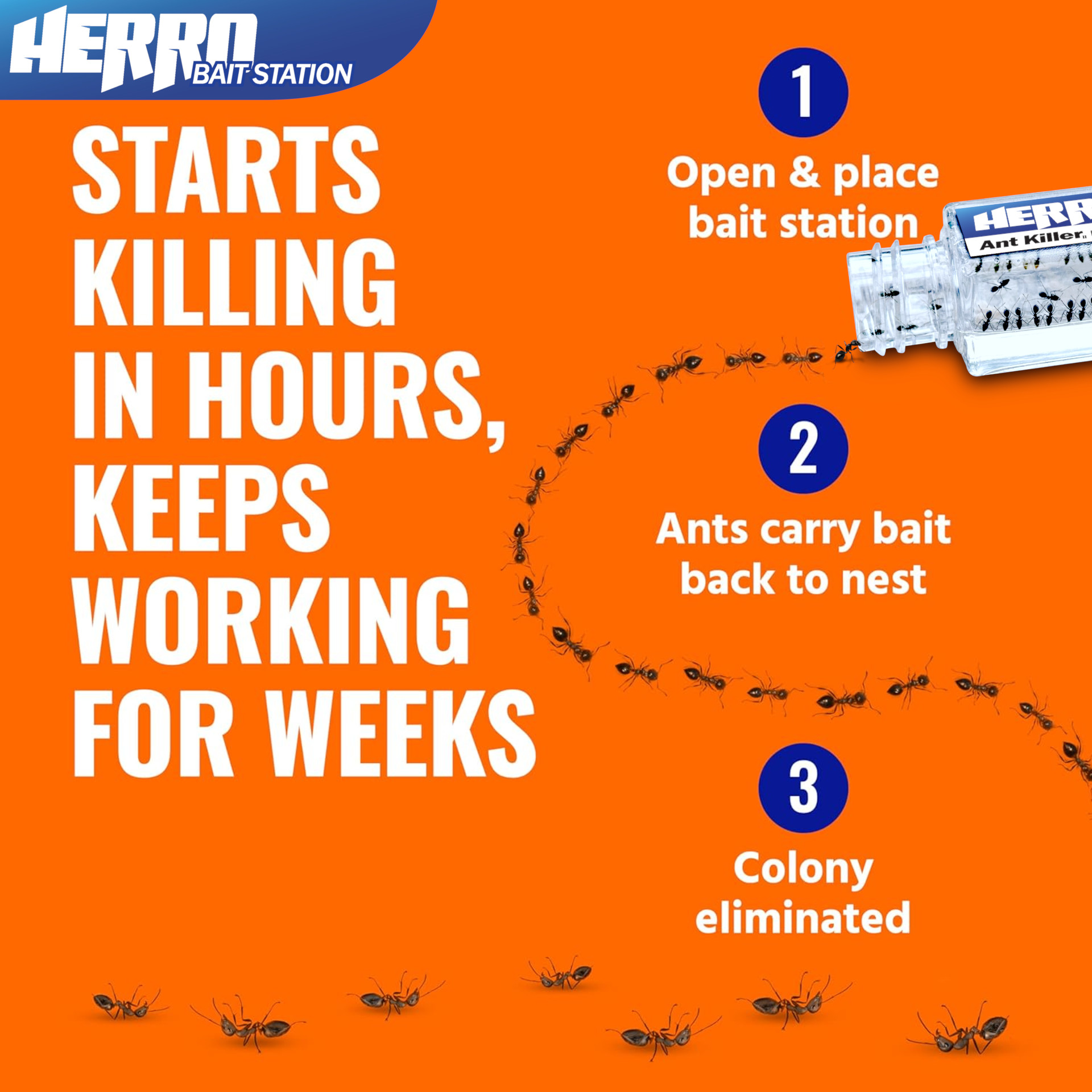 HERRO Liquid Ant Baits Station Anti Ant Killer Bait Ubat Semut Berkesan ...