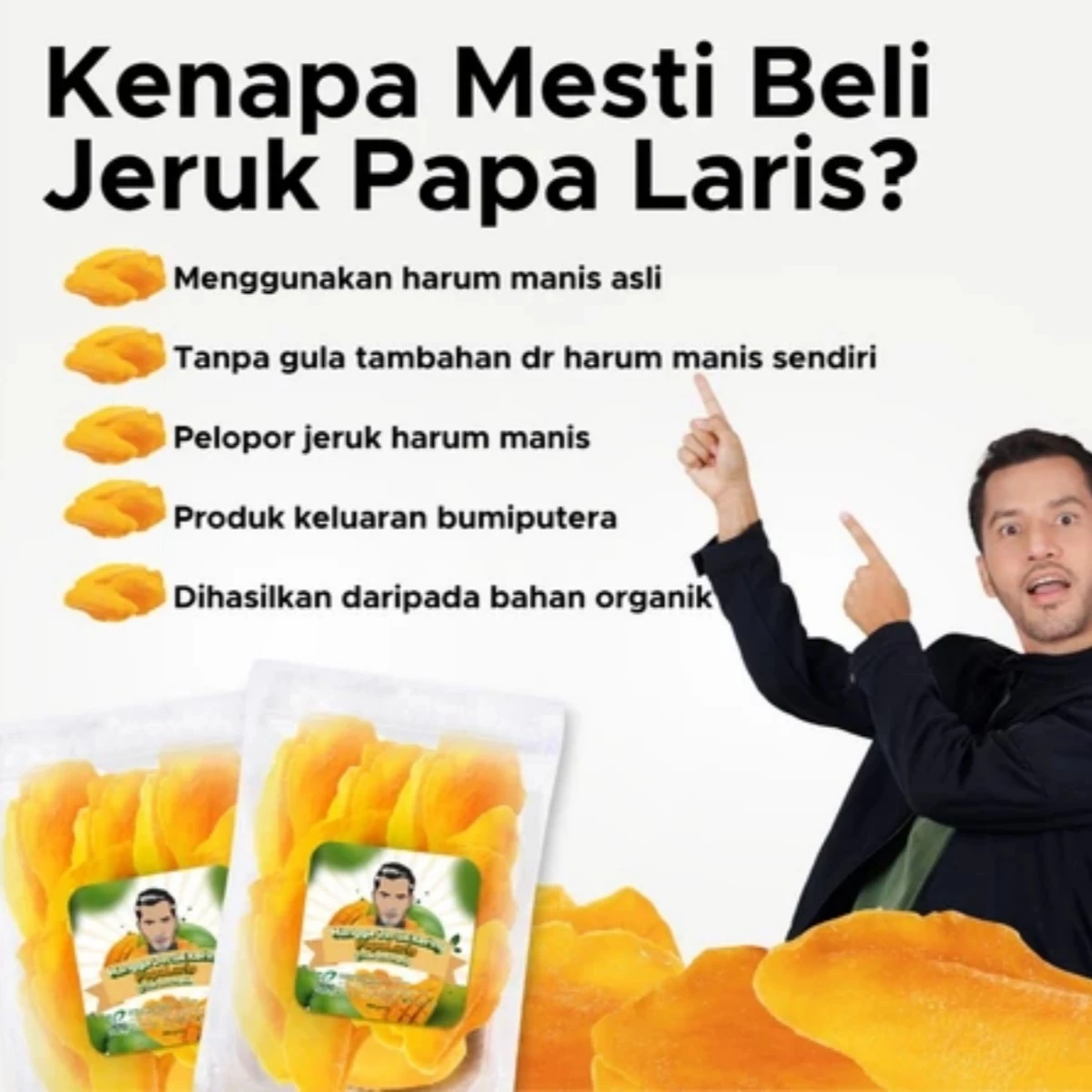 DHERBS JERUK MANGGA PAPA LARIS | Shopee Malaysia