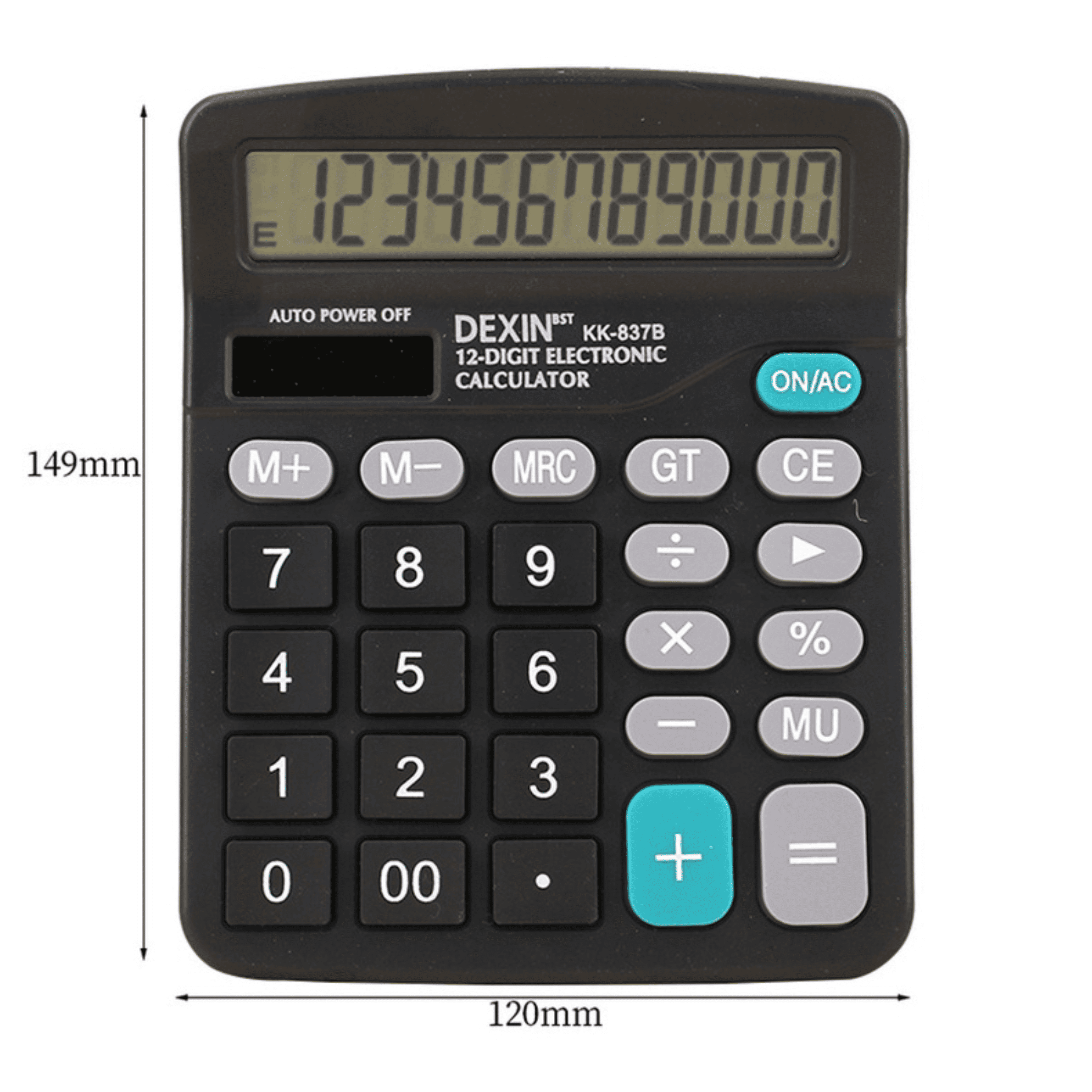 DEXIN KK-837B 12-Digit Desktop Calculator | DEXIN KK-837B Kalkulator | DEXIN KK-837B 财务办公计算器 ...