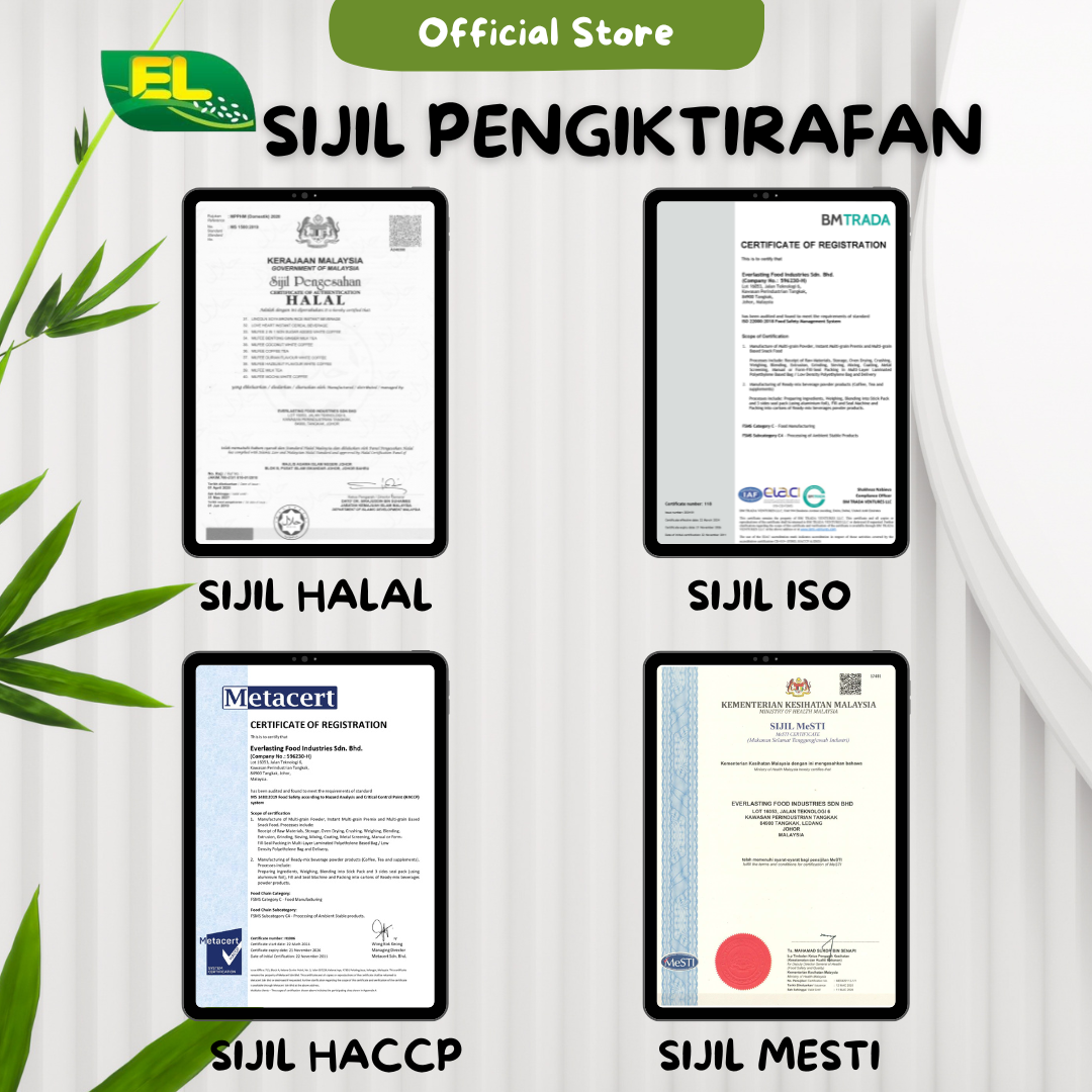 EL MILFEE WHITE COFFEE HAZELNUT FLAVOUR 30GM x 15 SACHET (HALAL, LOCAL PRODUCT) | Shopee Malaysia