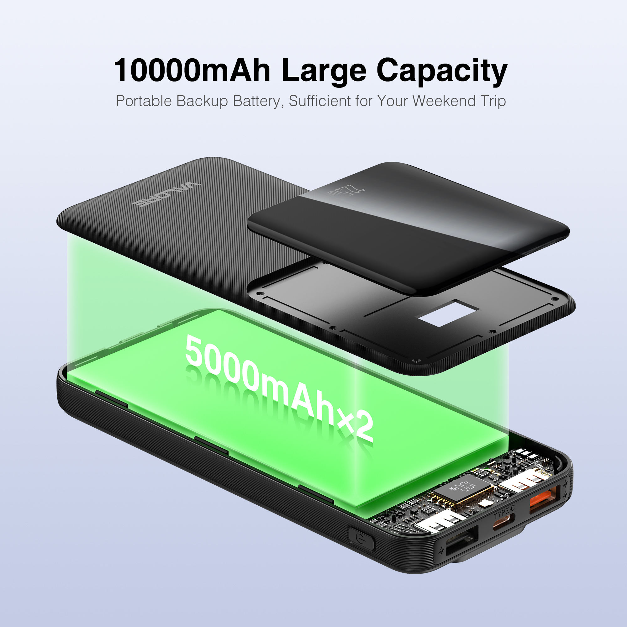 VALORE PD50 Dual-Cable PowerBank | 22.5W SCP & PD20W Fast Charging | 10 ...