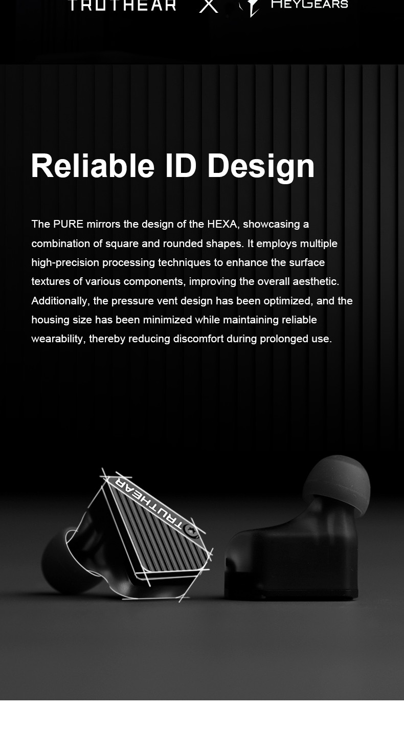 Truthear Pure, Hybrid In-Ear Monitors: 1DD+3BA with DLP-3D Printed ...