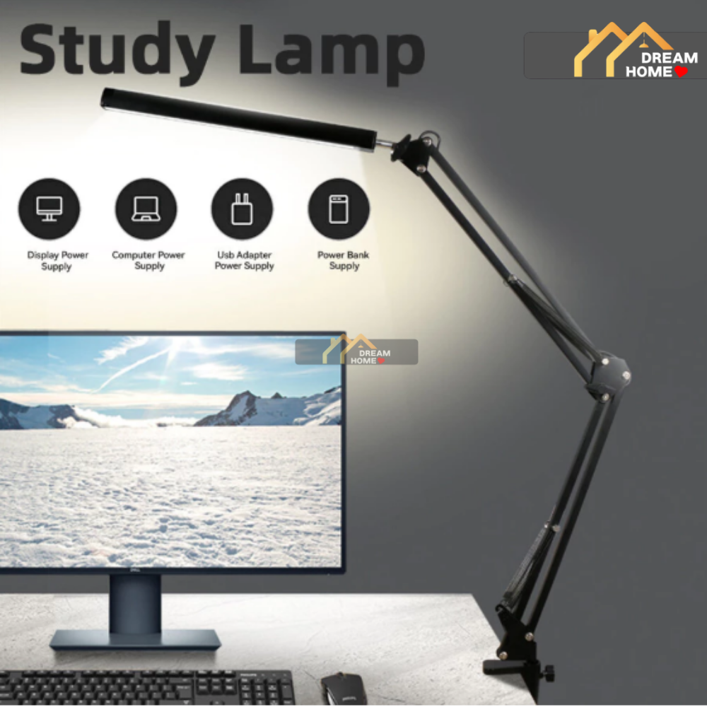 DREAMHOME LED Lampu Meja Belajar Desk Light 3 Color Folding Table Lamp ...