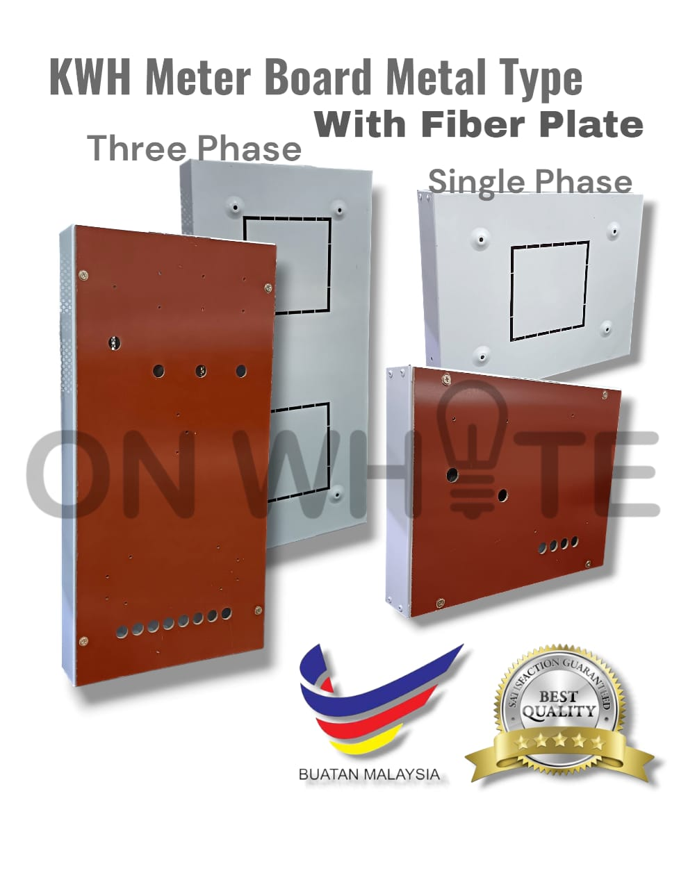 SINGLE PHASE / THREE PHASE KWH METER BOARD 415V (FIBRE BOARD & STEEL ...