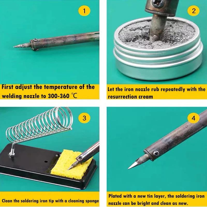6g-30g Soldering Iron Tip Refresher Solder Tip Clean Paste Non-stick ...