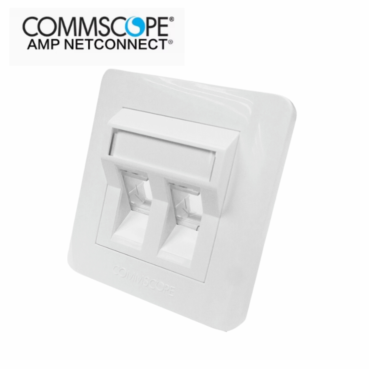 Commscope Amp 1/2Port Angled Faceplate Wall Socket Network Panel CAT6 ...