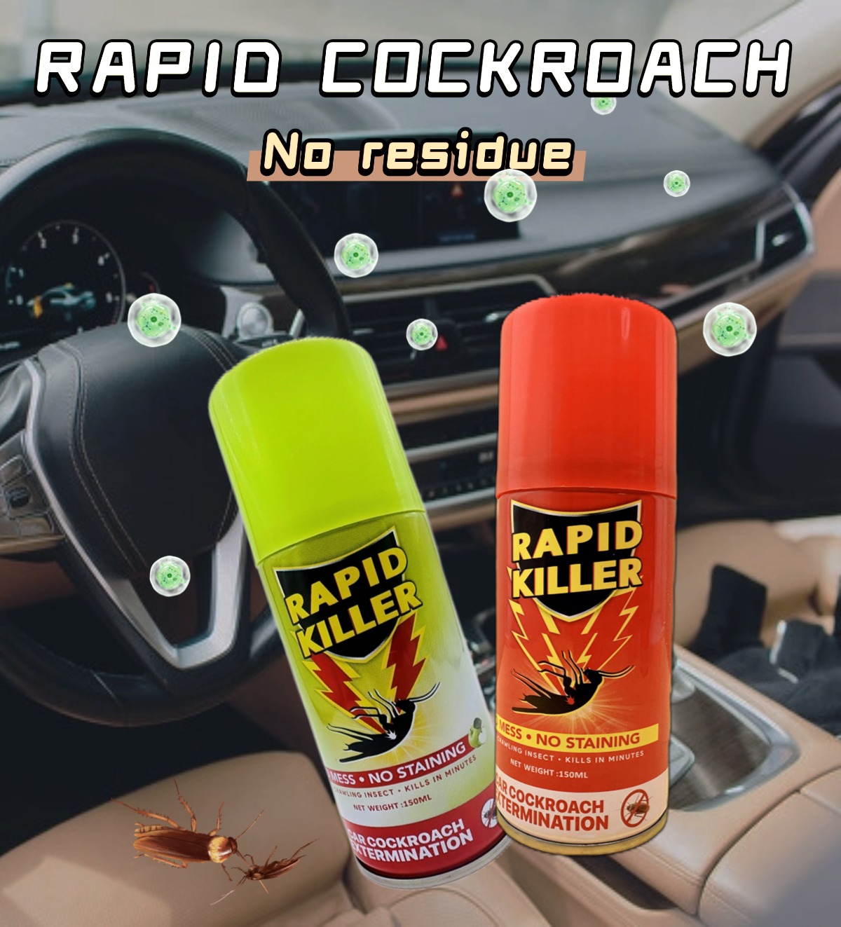 RAPID KILLER Lipas Killer Ubat Lipas Rumah Racun Lipas Dalam Kereta ...