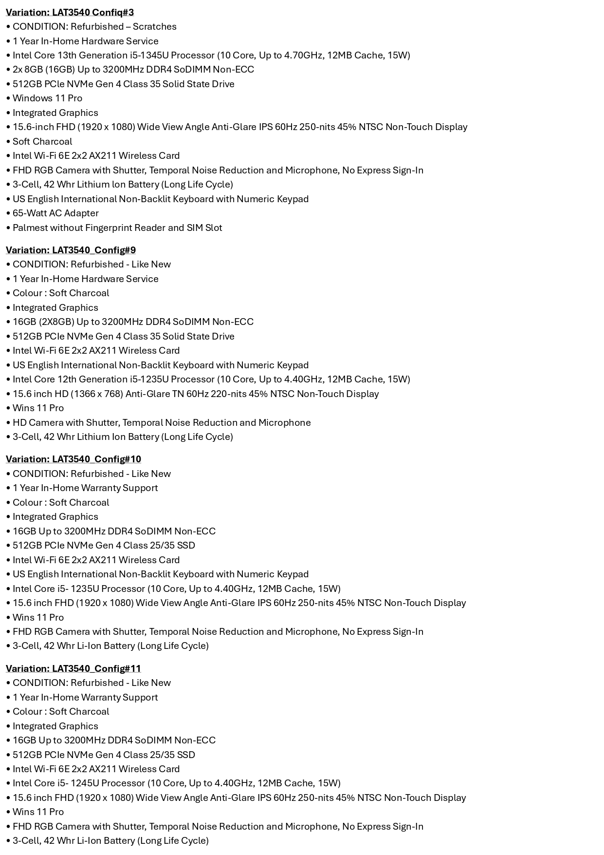 Dell Latitude 15 3540 / 14 3420 Laptop Komputer Riba ( Intel Core ...