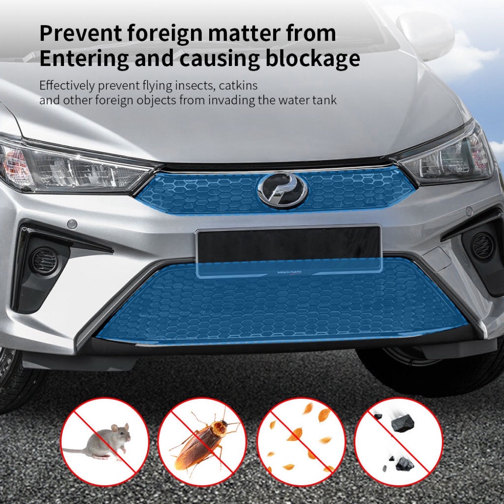 Vemart perodua bezza 2020-2025 maxcomb grille honeycomb design plug and ...