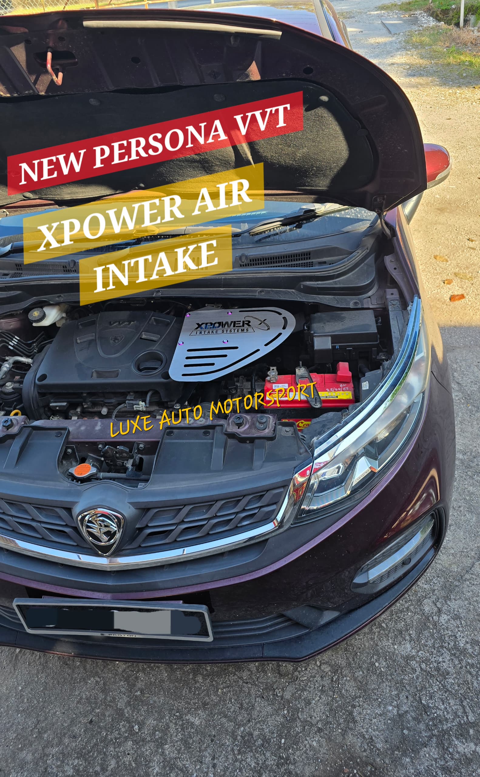 Proton Persona VVT (2016-2025) XPOWER AIR INTAKE New Air Intake Systems ...