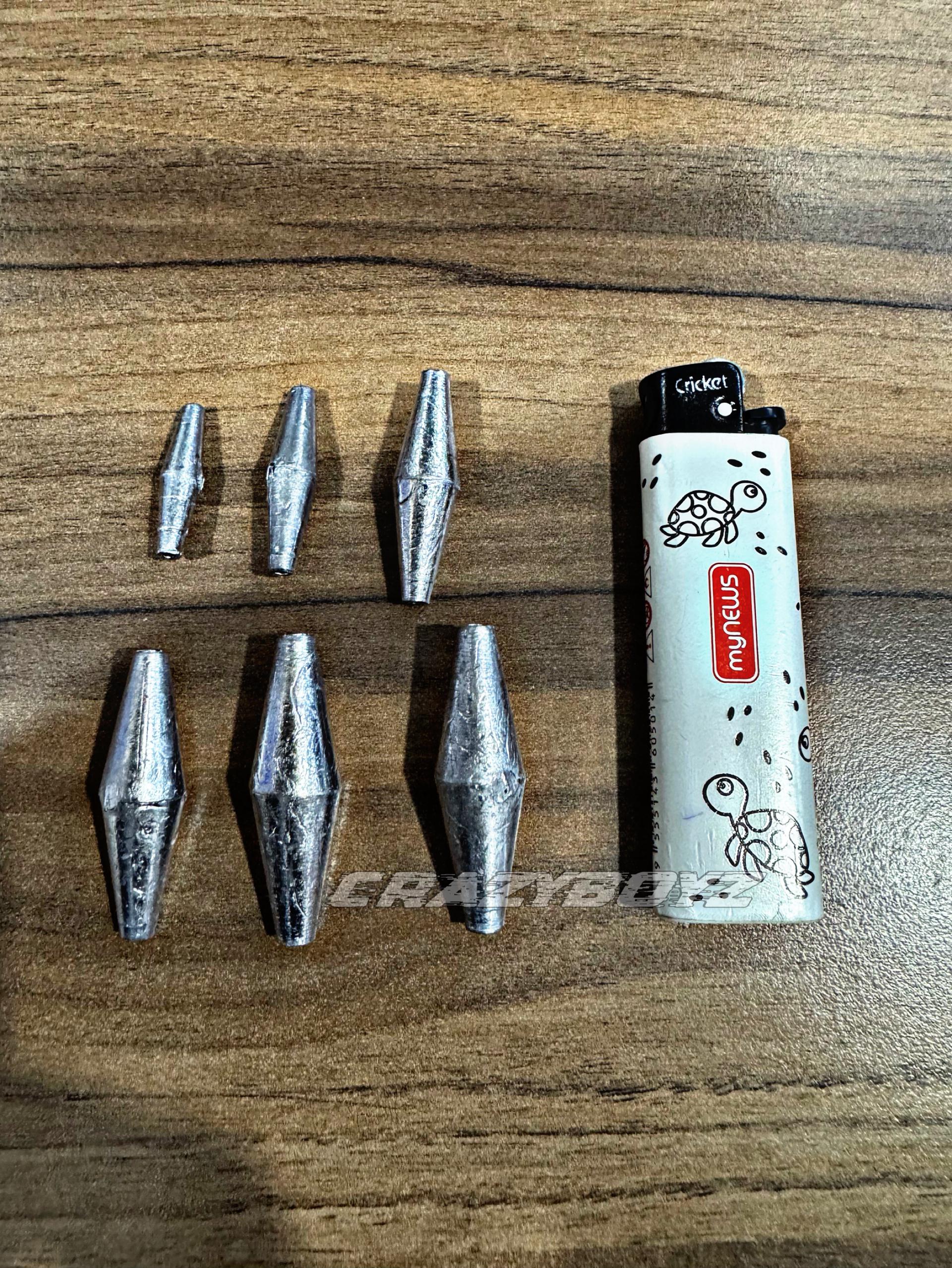 Batu Ladung Timah Sinker Pancing Long Shape ( LS ) | Shopee Malaysia