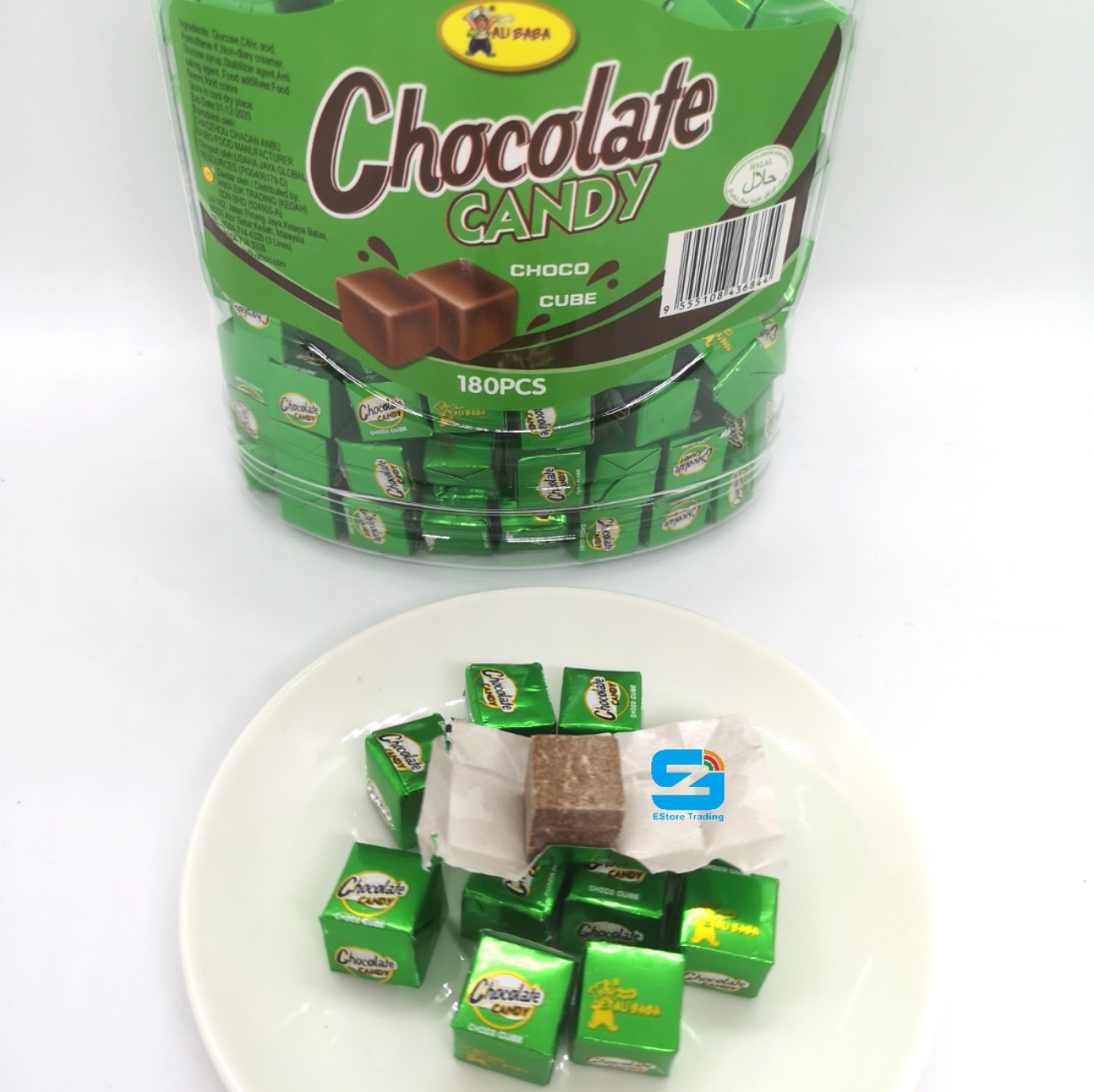 🔥180pcs-Alibaba Chocolate Candy Choco Cube(Hard Candy)-Exp:30/09/2027 ...