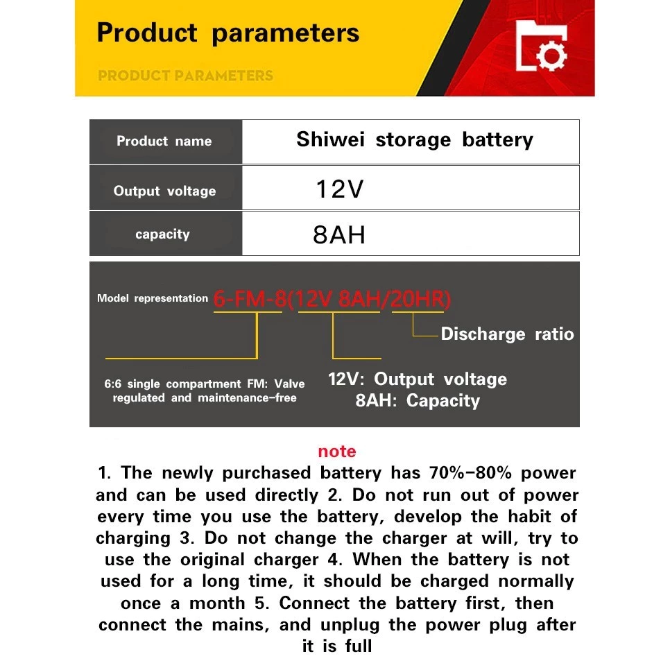 [COD] BATTERY for Knapsack Sprayer 12v 8Ah UPS Battery Rechargeable ...