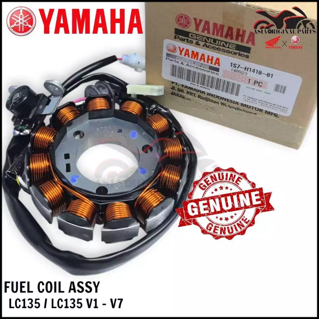 100% ORIGINAL HONG LEONG YAMAHA LC135 V1-V7 MAGNET COIL FUEL COIL 1S7 ...
