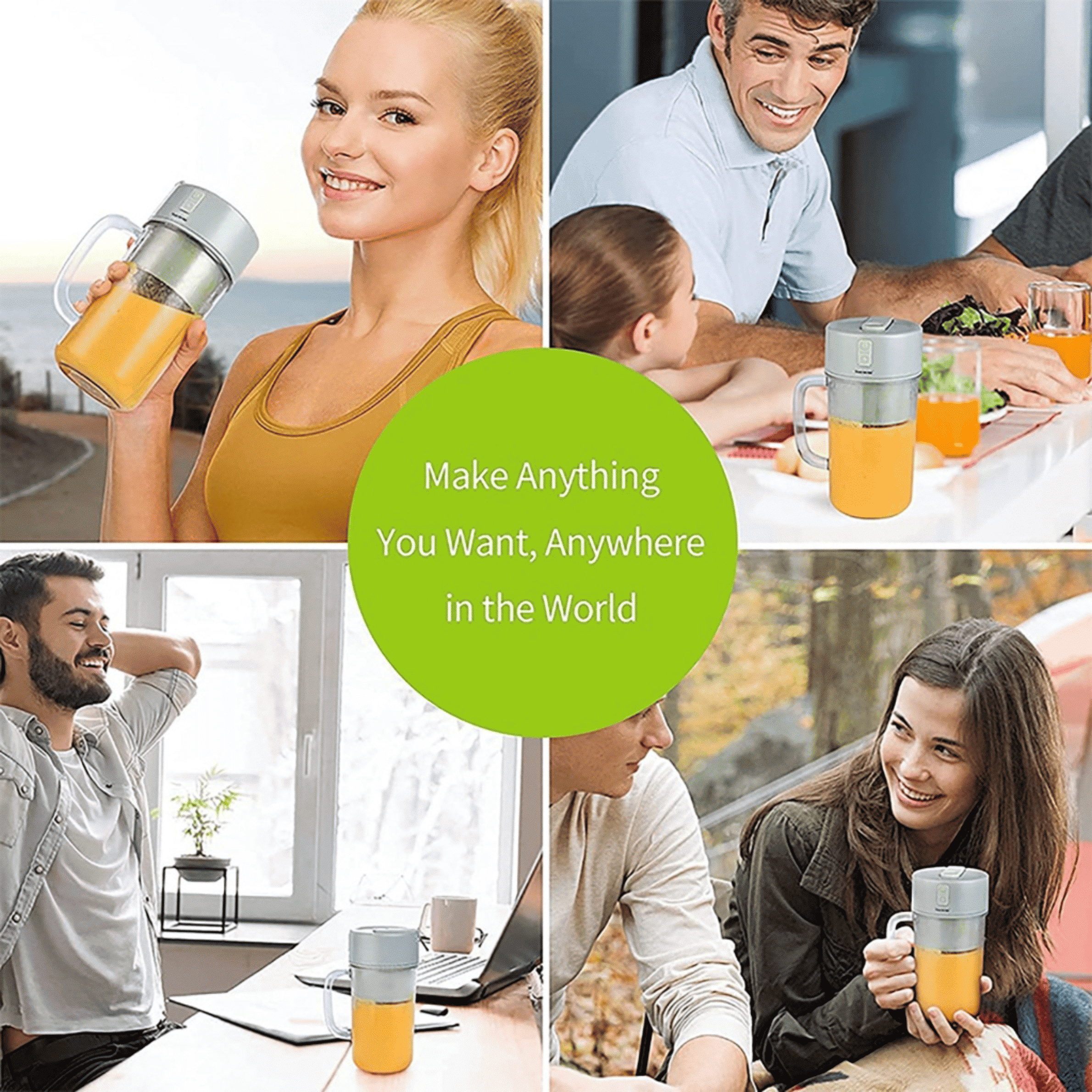 Portable Electric Juicer Blender with Straw | Pengisar Jus Elektrik ...