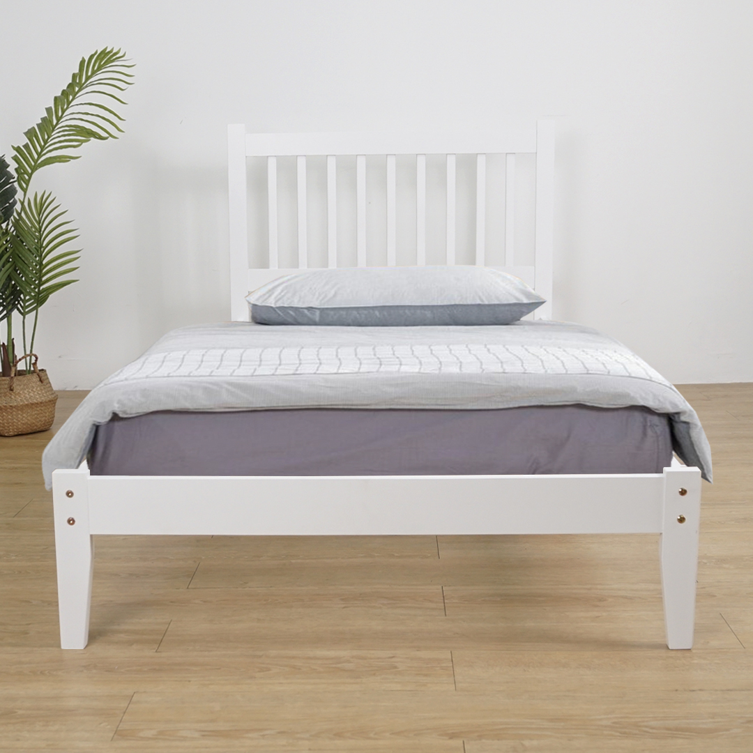 Furniture Mart NOVARA wooden single bed frame/ single bed/ katil single ...