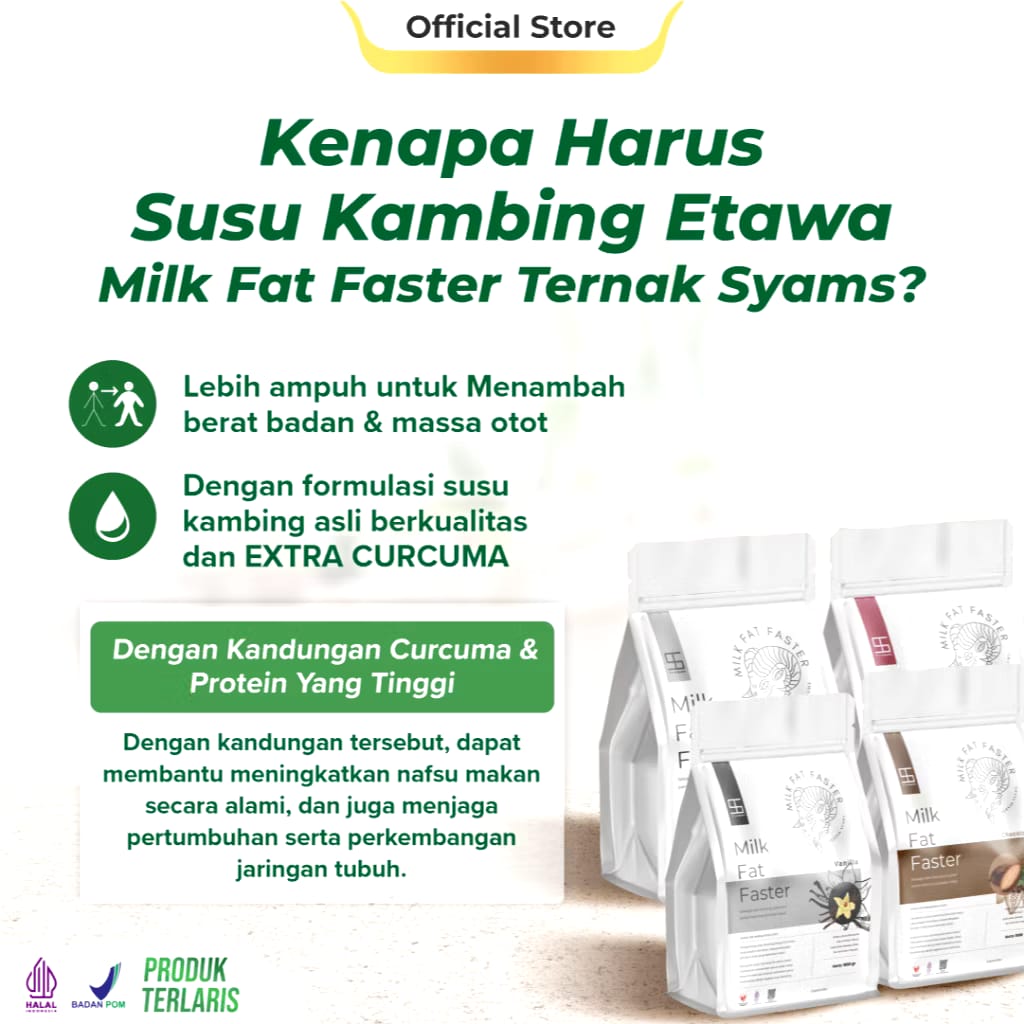 Shams Milk Fat Faster Original Flavor Weight Gain Milk Ideal For High Increase Nutrition | Susu ...